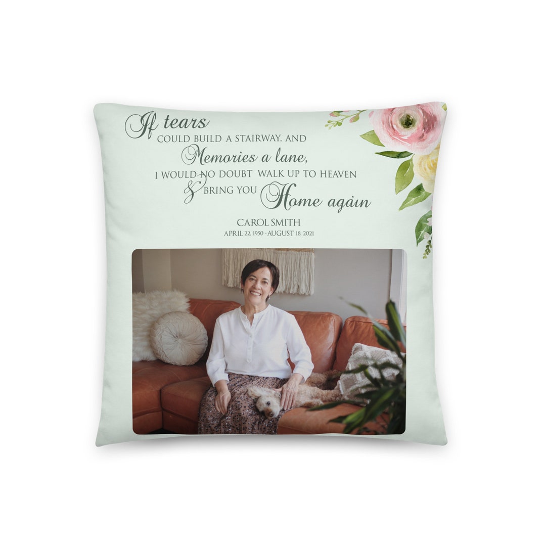 Personalized Memorial Pillow Custom Pillow Memory Pillow Memorial Gift ...