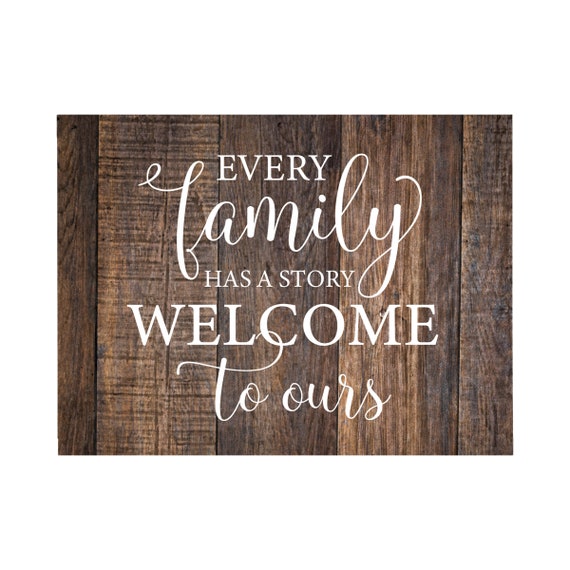 Family Sign Home Sign Wall Decor Family Welcome Sign - Etsy