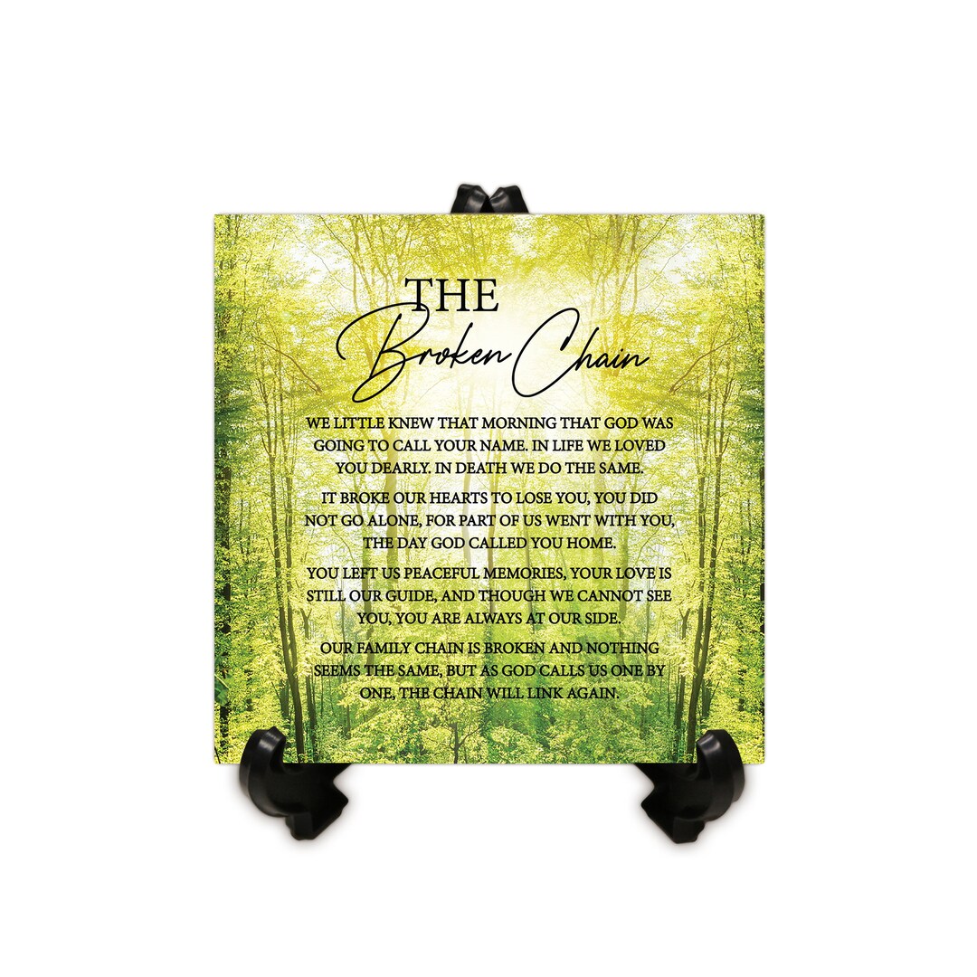 Memorial Tile Trivet Sympathy Gift Trivet Funeral Favors Memorial Gift ...