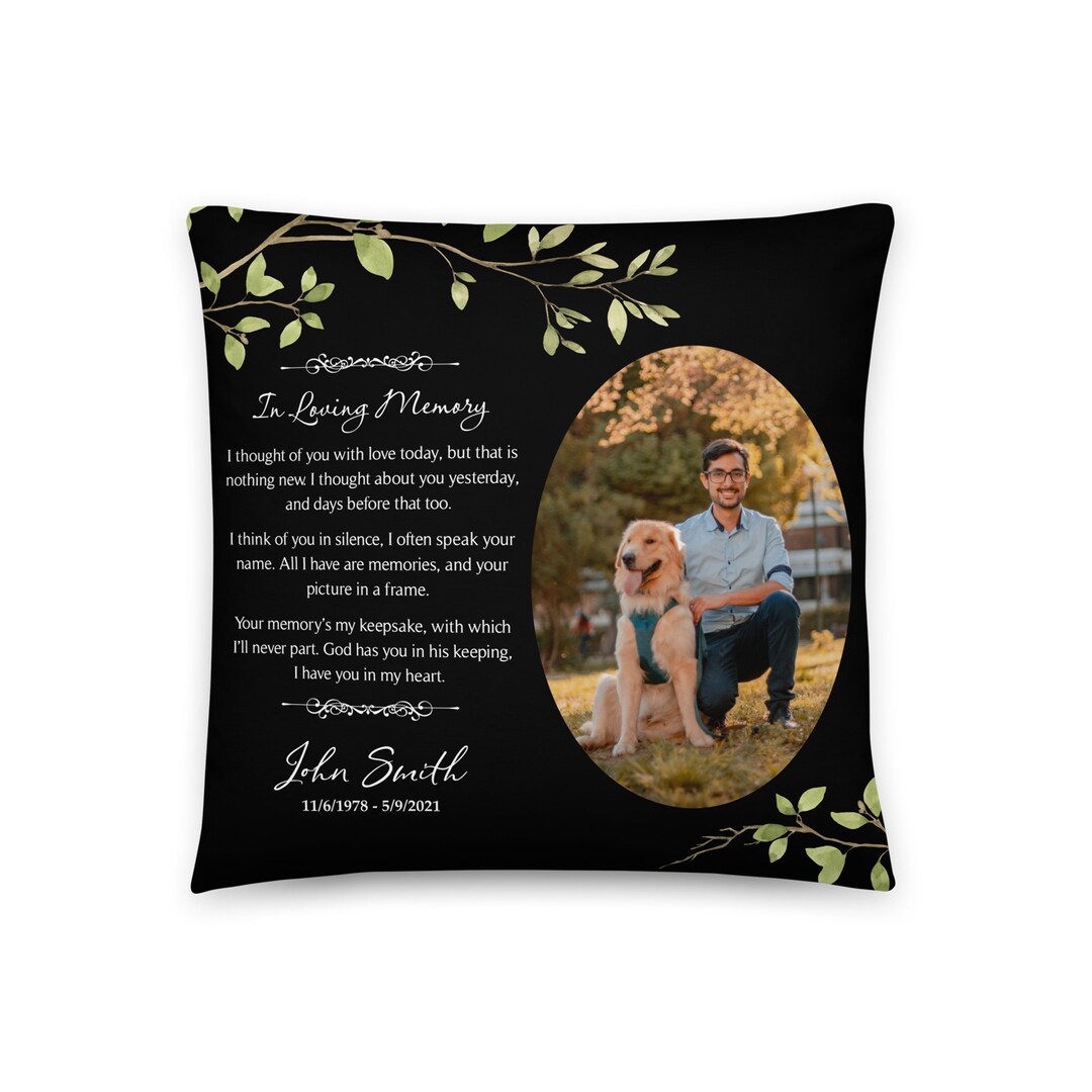Personalized Memorial Pillow Custom Pillow Memory Pillow Memorial Gift ...