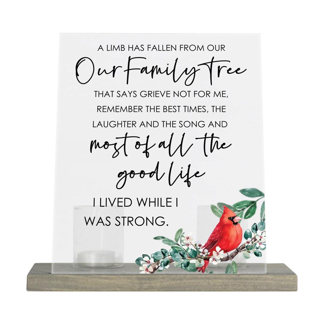 Cardinal Memorial Candle Votive Candle Holder Acrylic - Etsy