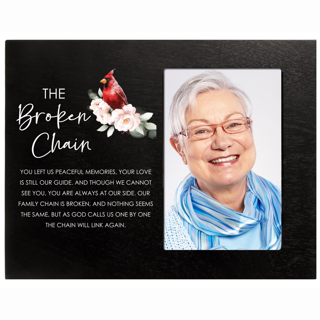 Cardinal Memorial Photo Frame Cardinal Loss Memory Grief Picture Frame ...