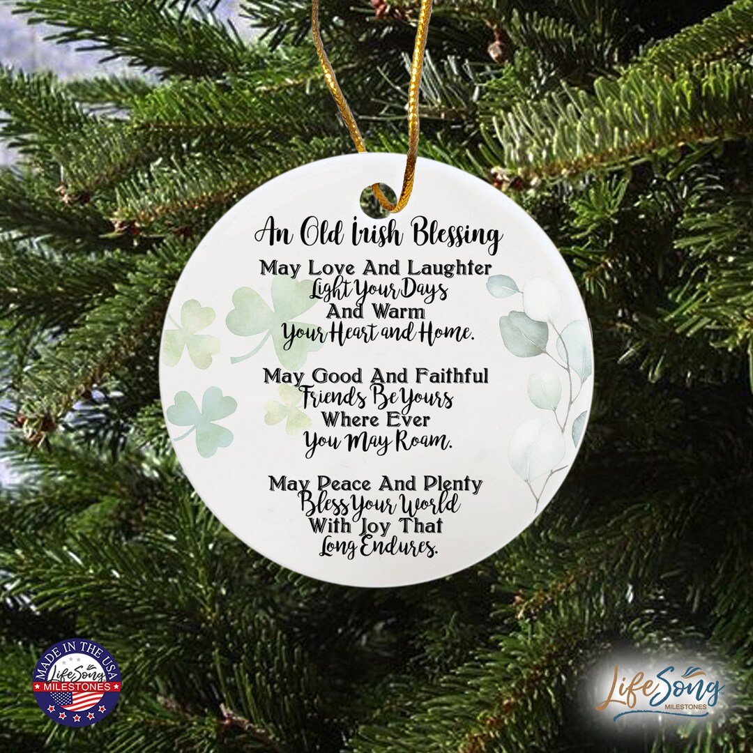 Irish Blessing | Irish Blessing Ornaments | Christmas Tree Decor ...