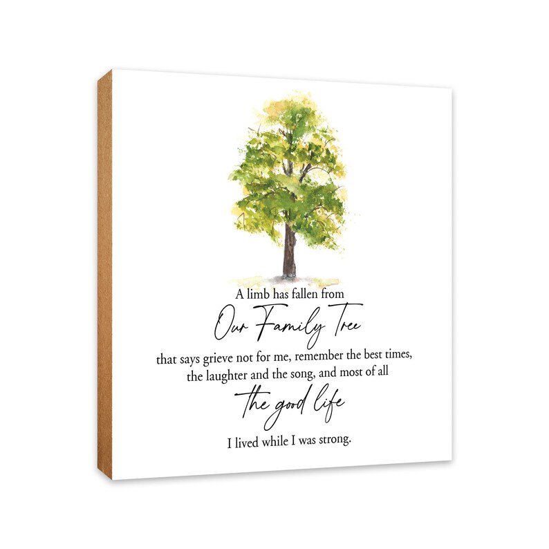 Our Family Tree Memorial Shelf Art Memorial Gift Shelf - Etsy