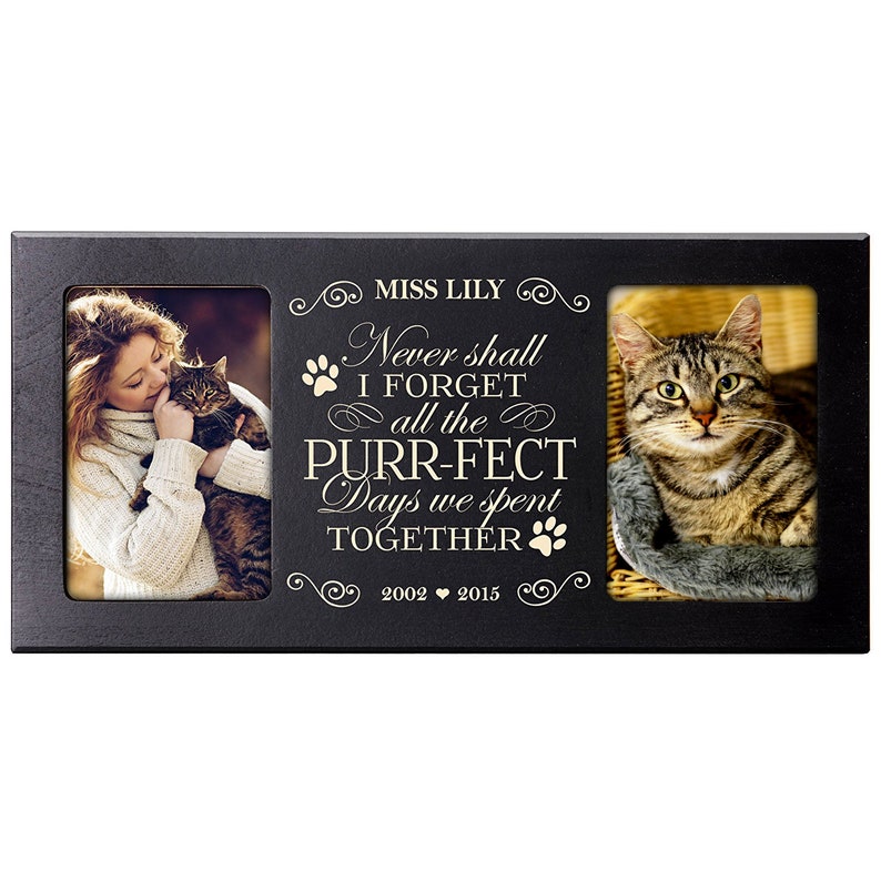 Pet Memorial Frame Personalized Picture Frame Cat Memorial - Etsy