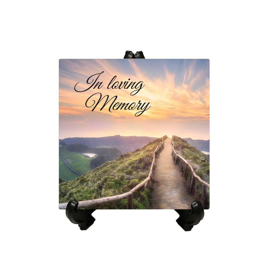 Memorial Tile Trivet Sympathy Gift Trivet Funeral Favors Memorial Gift ...