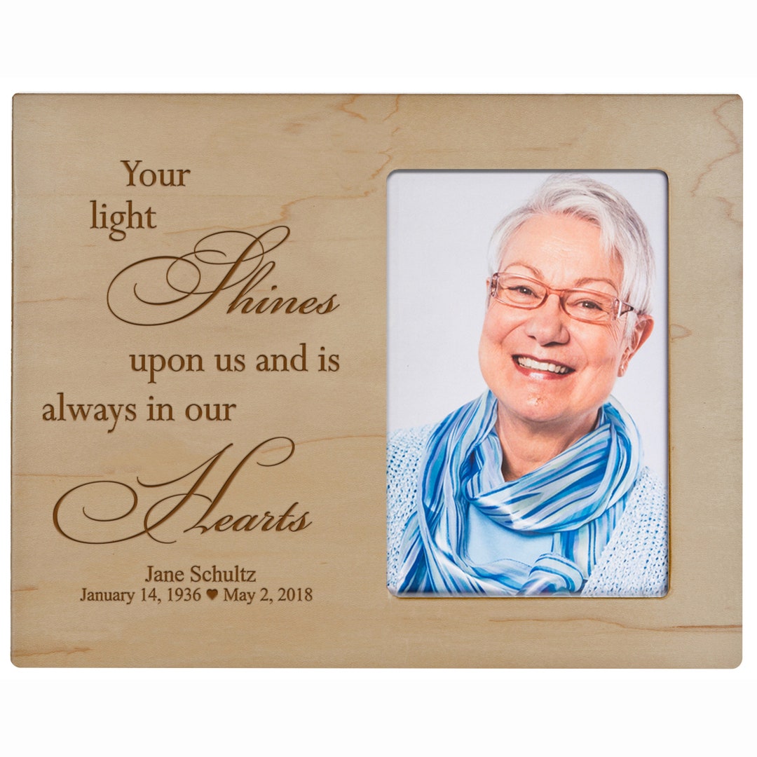 Memorial Photo Frame Memorial Frame Memorial Gift Personalized Frame ...