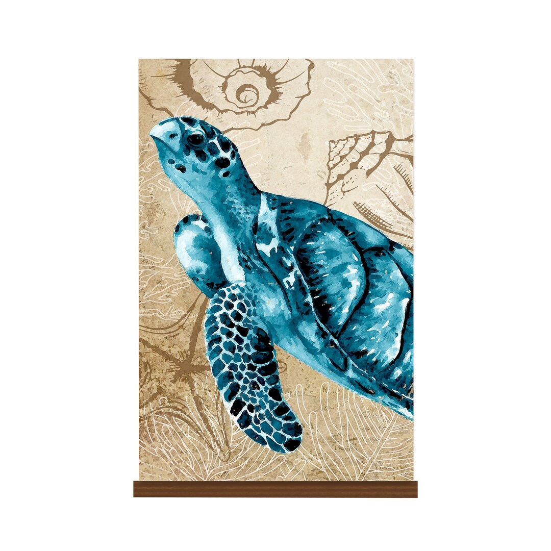 Sea Turtle Sign | Sea Turtle Wall Decal | Turtle Art Bathroom | Wooden ...
