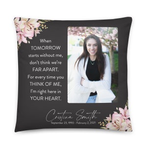 Personalized Memorial Pillow | Custom Pillow | Memory Pillow | Memorial ...
