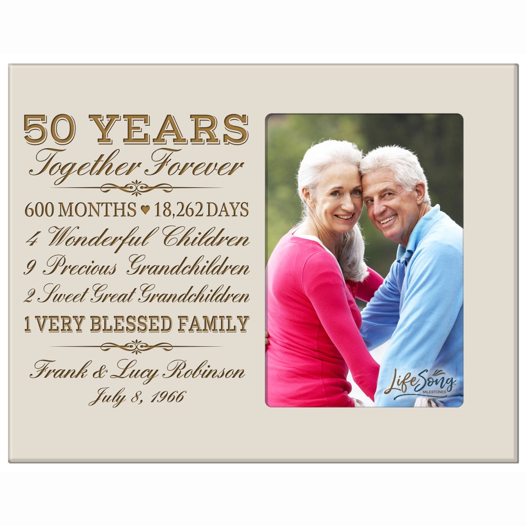 50th Anniversary Gift | Personalized 50th Wedding Anniversary Picture ...