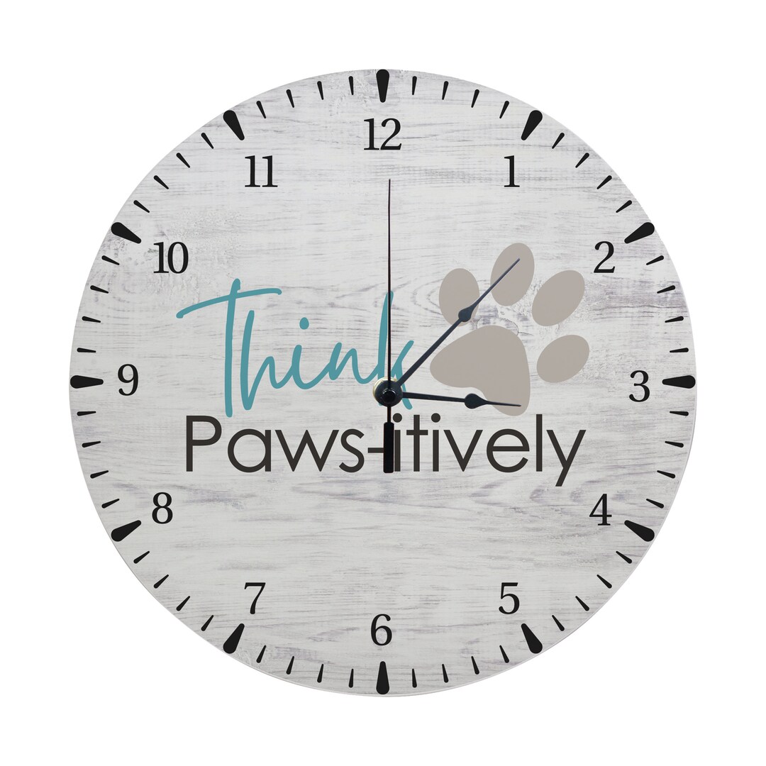 Dog Clock Pet Clock Wall Clock Dog Wall Décor Pet Wood Clock Dog ...