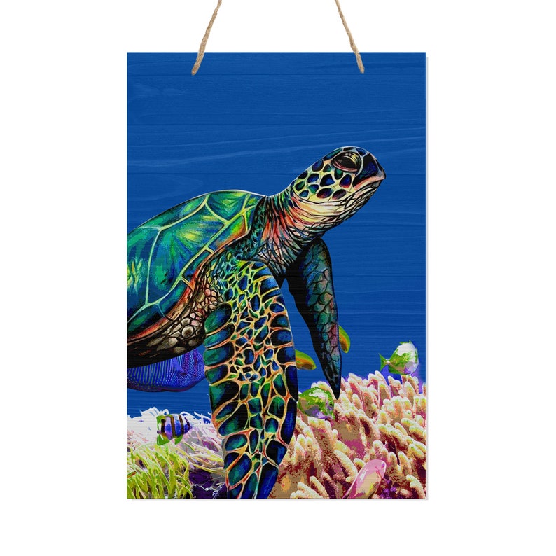 Sea Turtle Sign Sea Turtle Wall Decal Sea Turtle Gift - Etsy