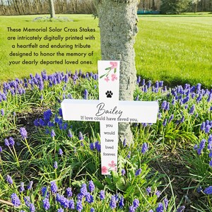 Solar Memorial Garden Stake Solar Cross Memorial Grave Marker Cross in ...