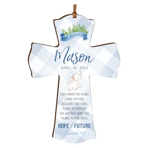 Baby Dedication Cross | Personalized Baby Dedication | Christening ...
