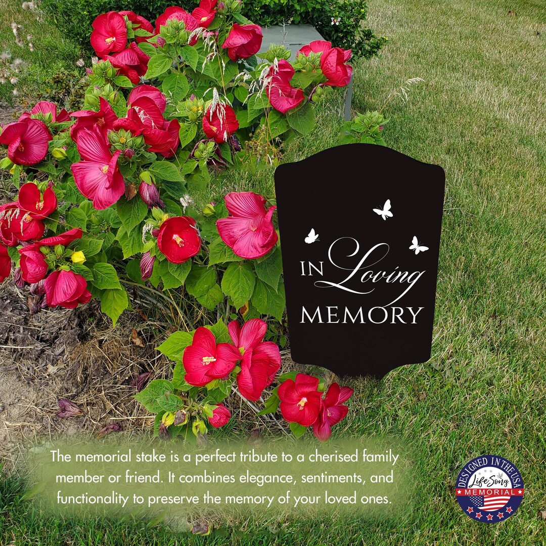 Memorial Garden Stake, Remembrance Gifts, Metal Garden Stake, Grave ...