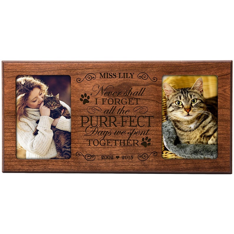 Pet Memorial Frame Personalized Picture Frame Cat Memorial - Etsy