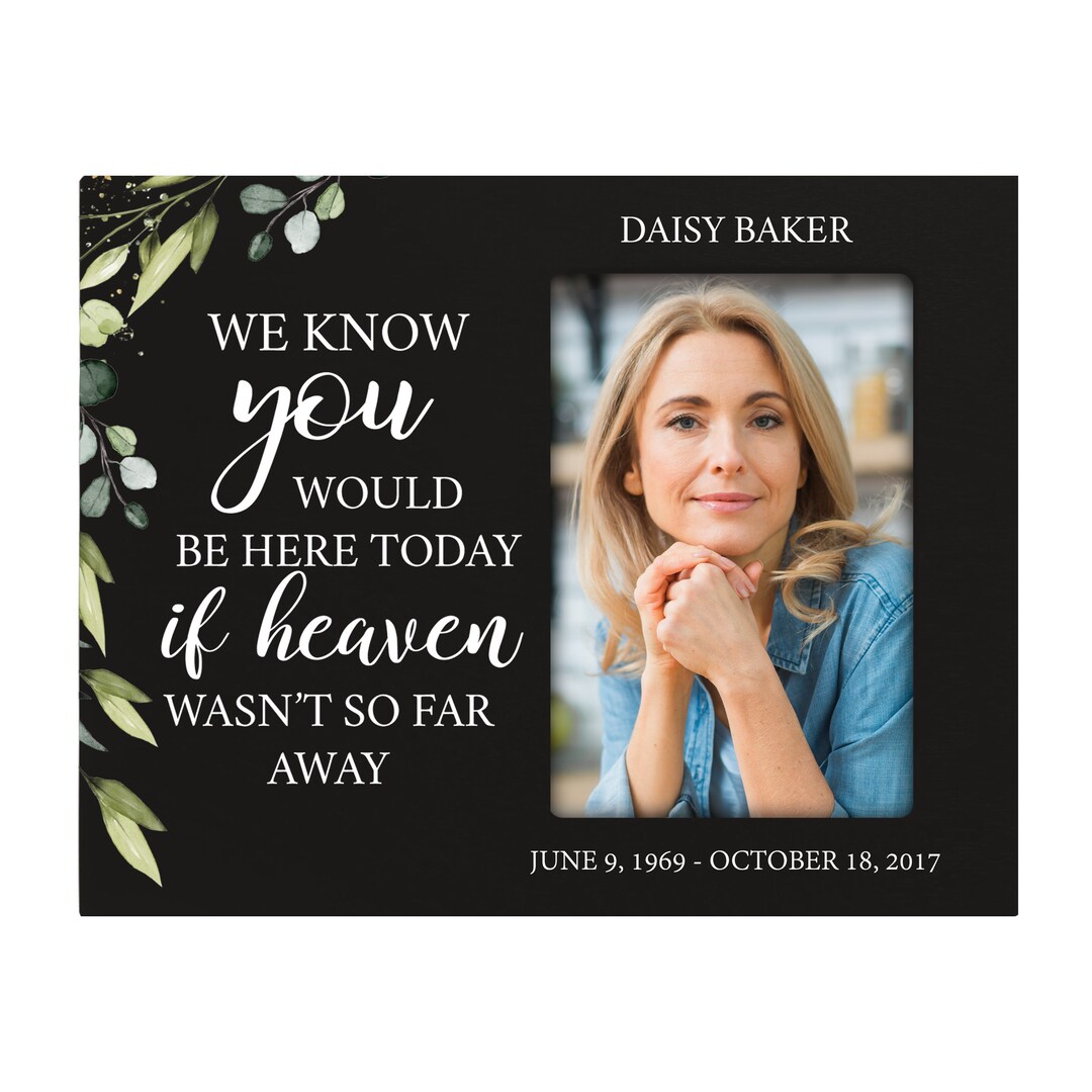 Memorial Photo Frame Memorial Frame Memorial Gift Personalized Frame ...