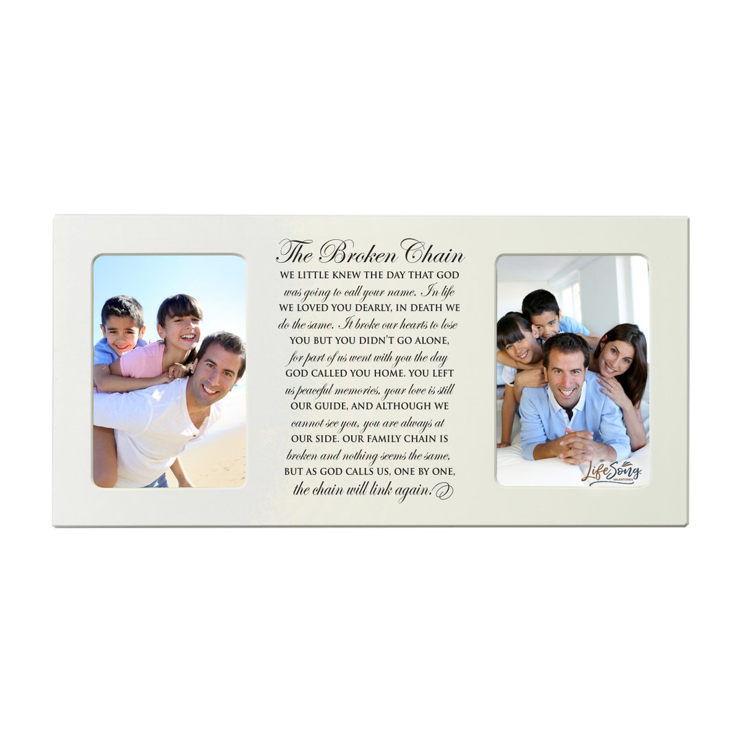 Memorial Picture Frame | Parents Picture Frame | Dad Memorial | Double ...