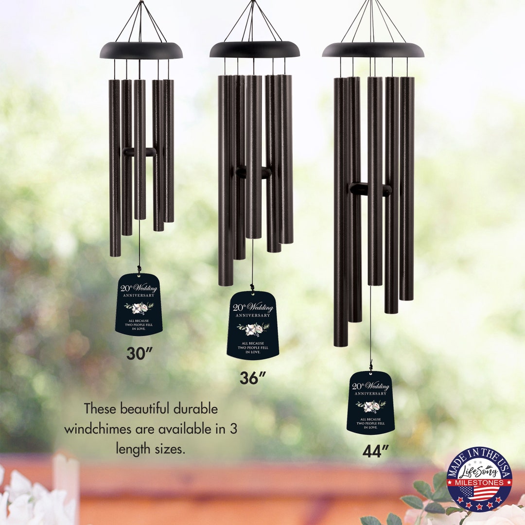 Anniversary Wind Chime 20th Anniversary Gift for Her Gift for Him Wind ...