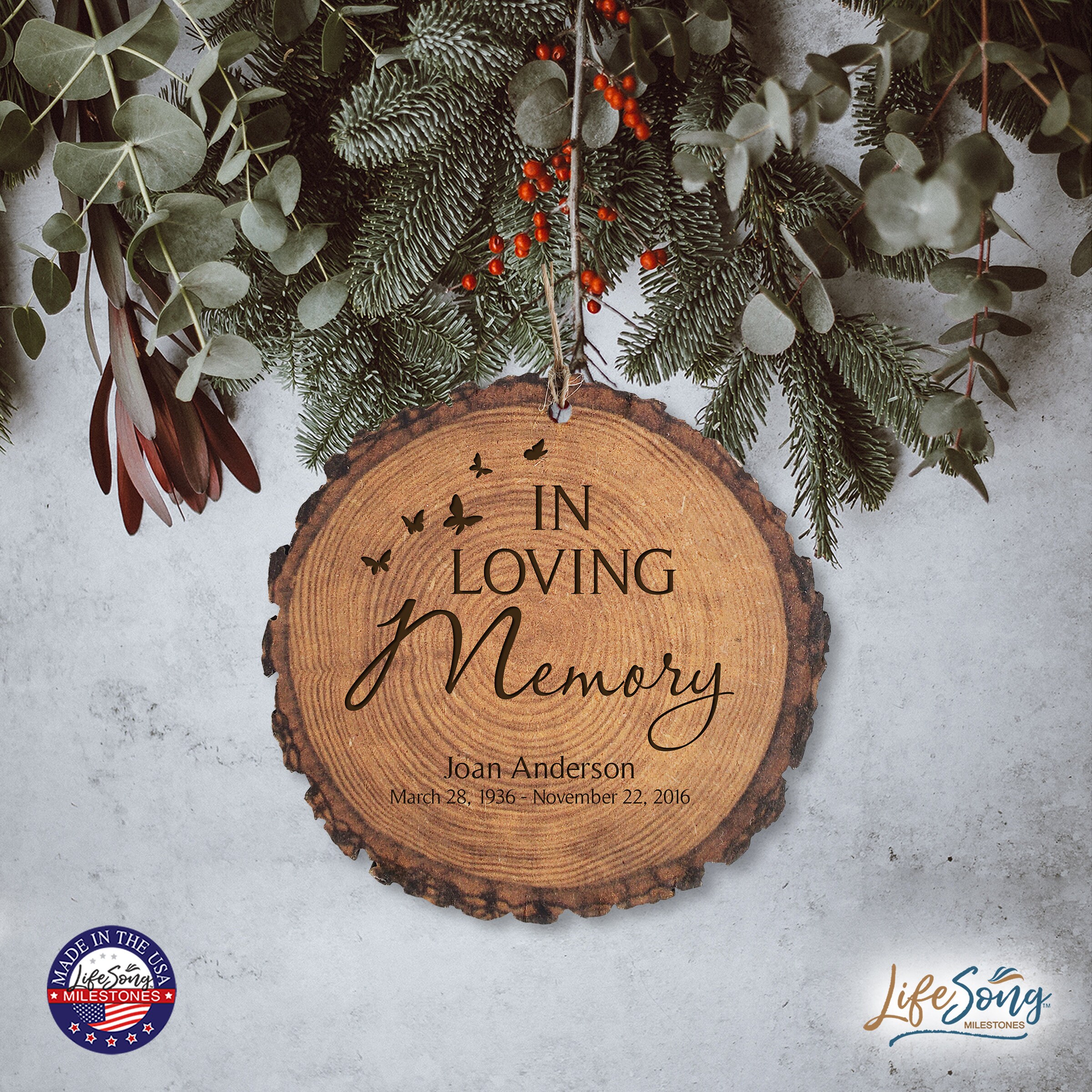 Memorial Ornament Personalized Memorial Ornament Memorial | Etsy