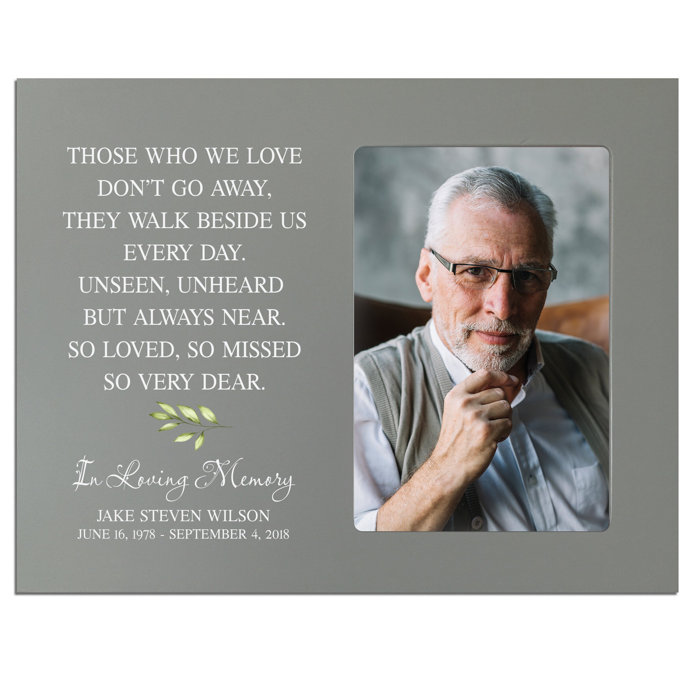 Memorial Picture Frame | Personalized Photo Frame | in Loving Memory ...