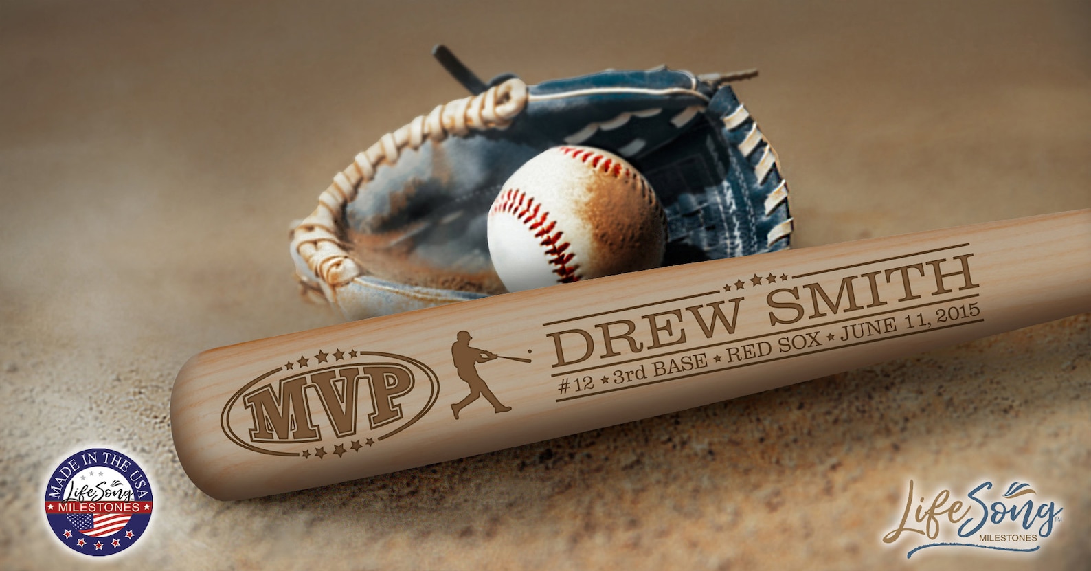 MVP Baseball Bat Baseball Team Engraved Award | Etsy