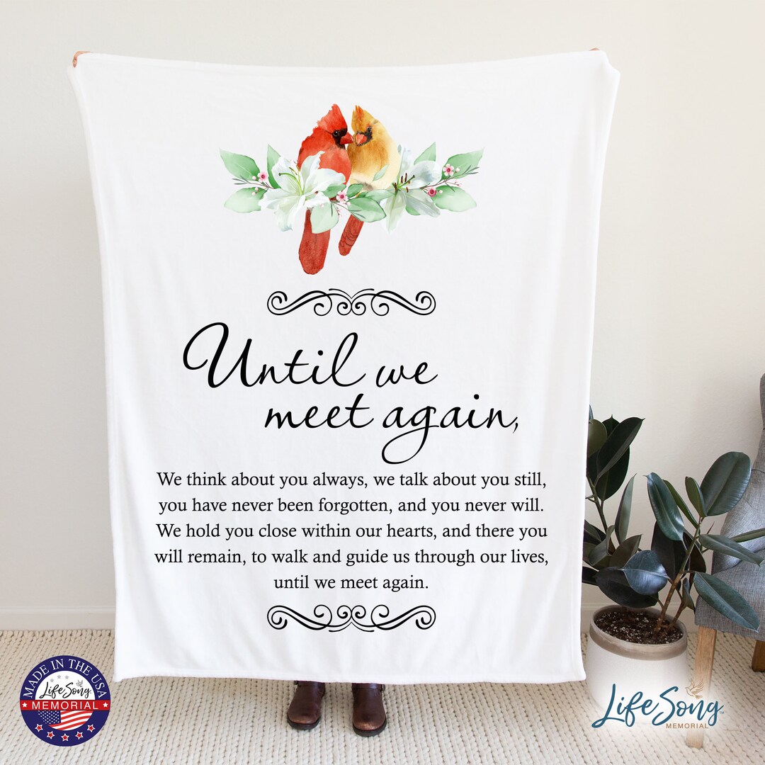 Cardinal Memorial Blanket | Keepsake Blanket | Cardinal Memorial ...