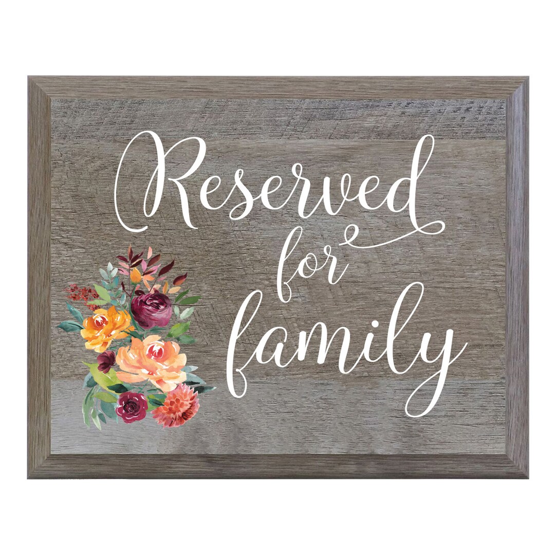 Reserved Sign Wedding | Wooden Wedding Sign | Wedding Welcome Sign ...