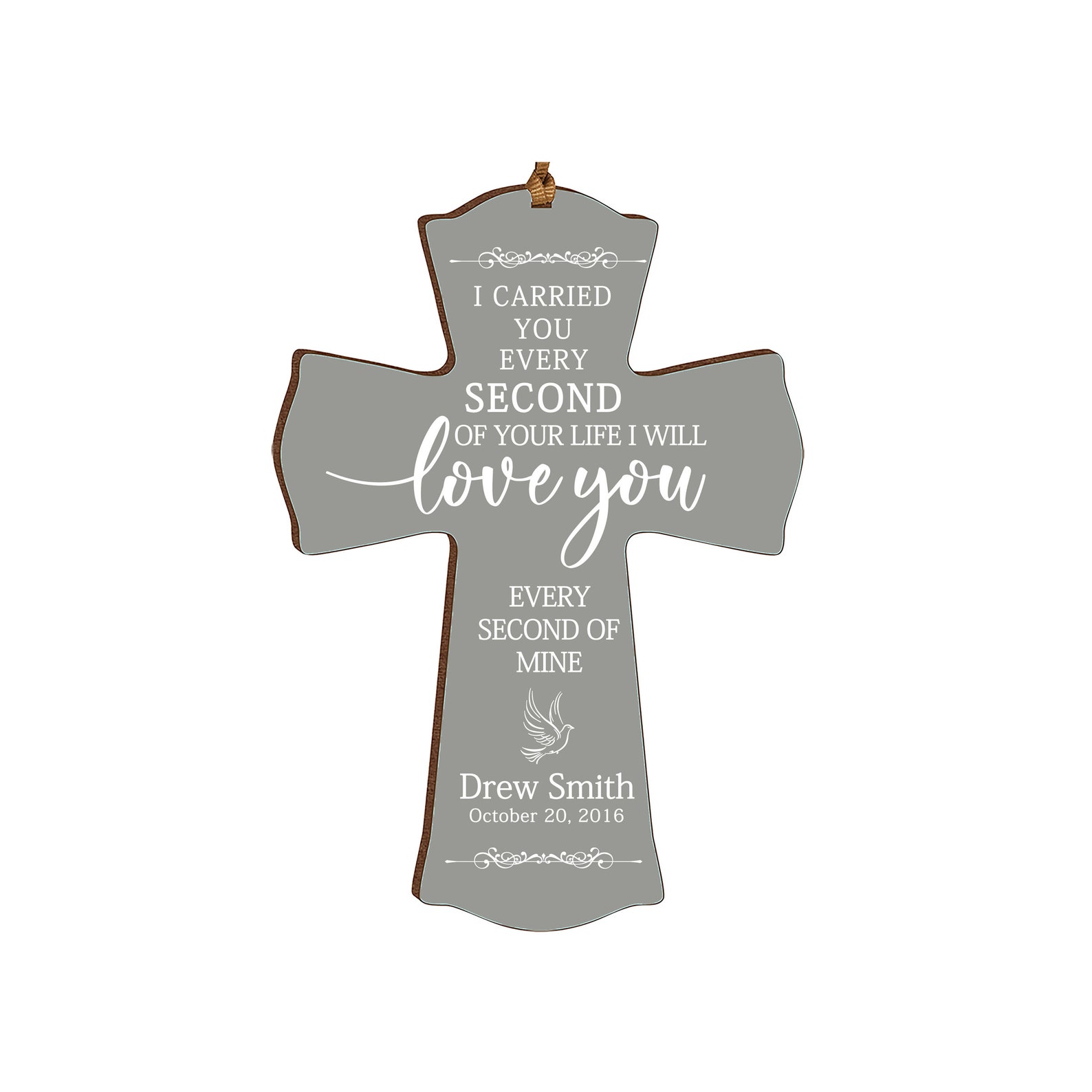 Memorial Gift Loss of Mother | Personalized Wood Wall Cross Gift | Home ...