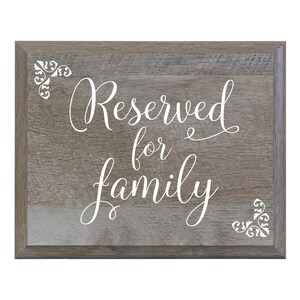 Reserved Sign Wedding | Wooden Wedding Sign | Wedding Welcome Sign ...