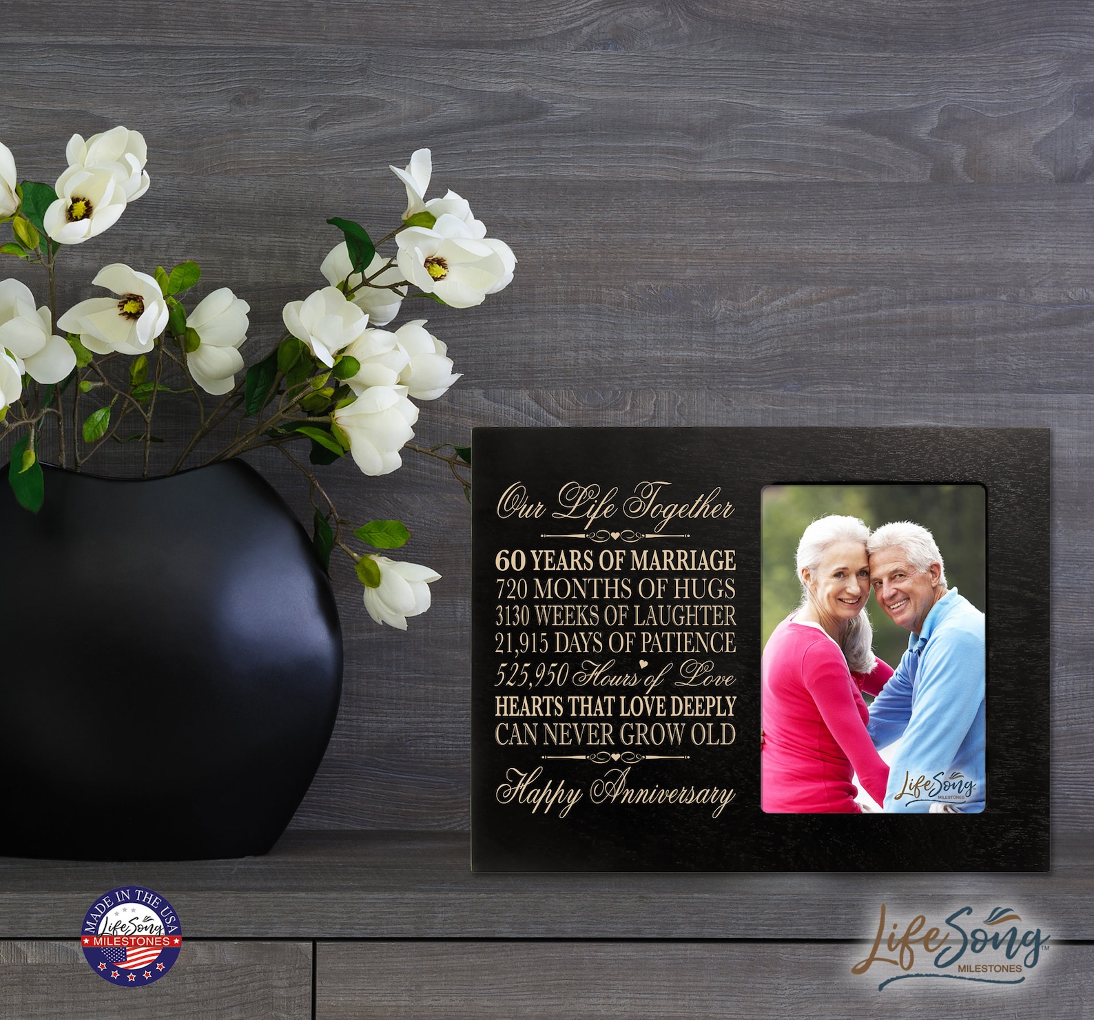 60th Anniversary Gift 60th Wedding Anniversary Picture Frame | Etsy