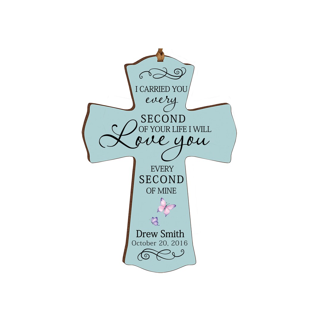 Memorial Gift Loss of Mother | Personalized Wood Wall Cross Gift | Home ...