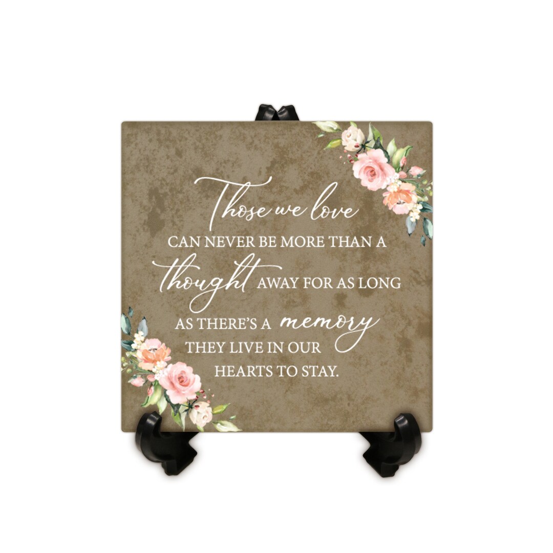 Memorial Tile Trivet Sympathy Gift Trivet Funeral Favors Memorial Gift ...