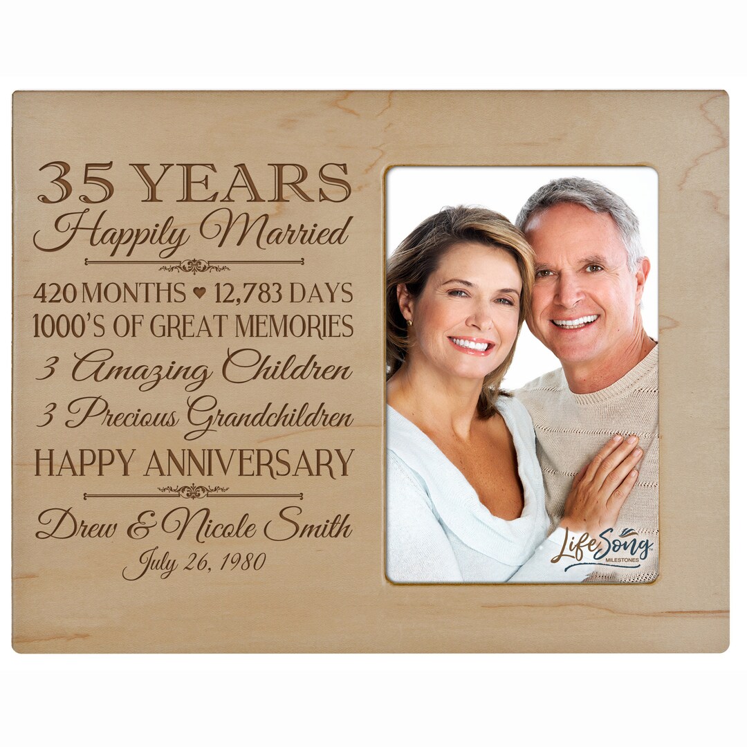 35th Anniversary Gift | Personalized 35th Wedding Anniversary Picture ...