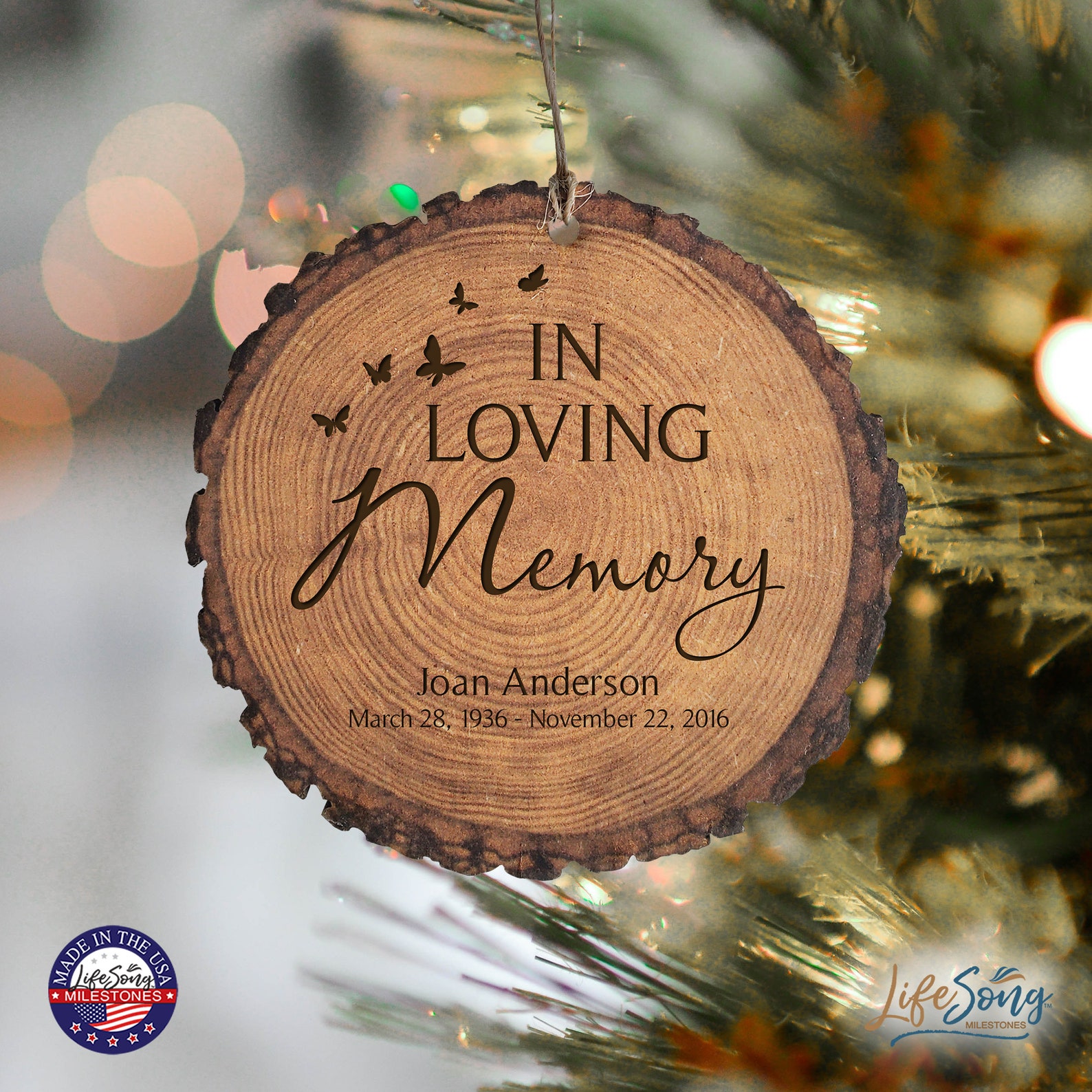 Memorial Ornament Personalized Memorial Ornament Memorial - Etsy