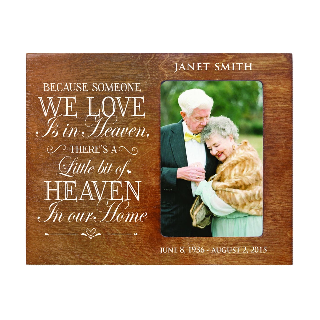 Memorial Picture Frame Personalized Photo Frame in Loving Memory Broken ...