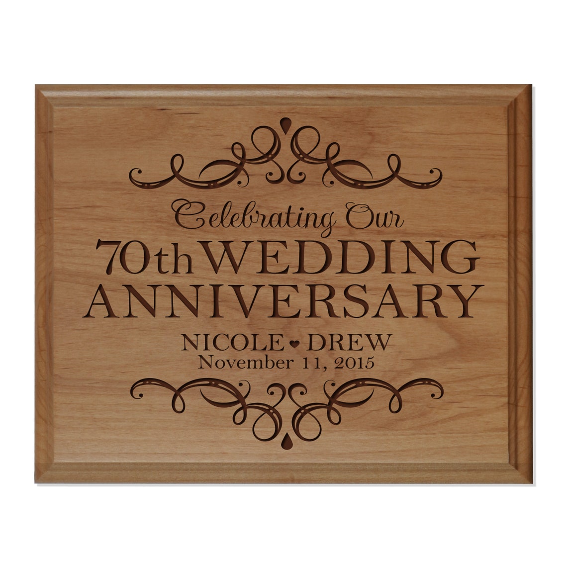 70th Anniversary Gift Personalized 70th Wedding Anniversary Etsy
