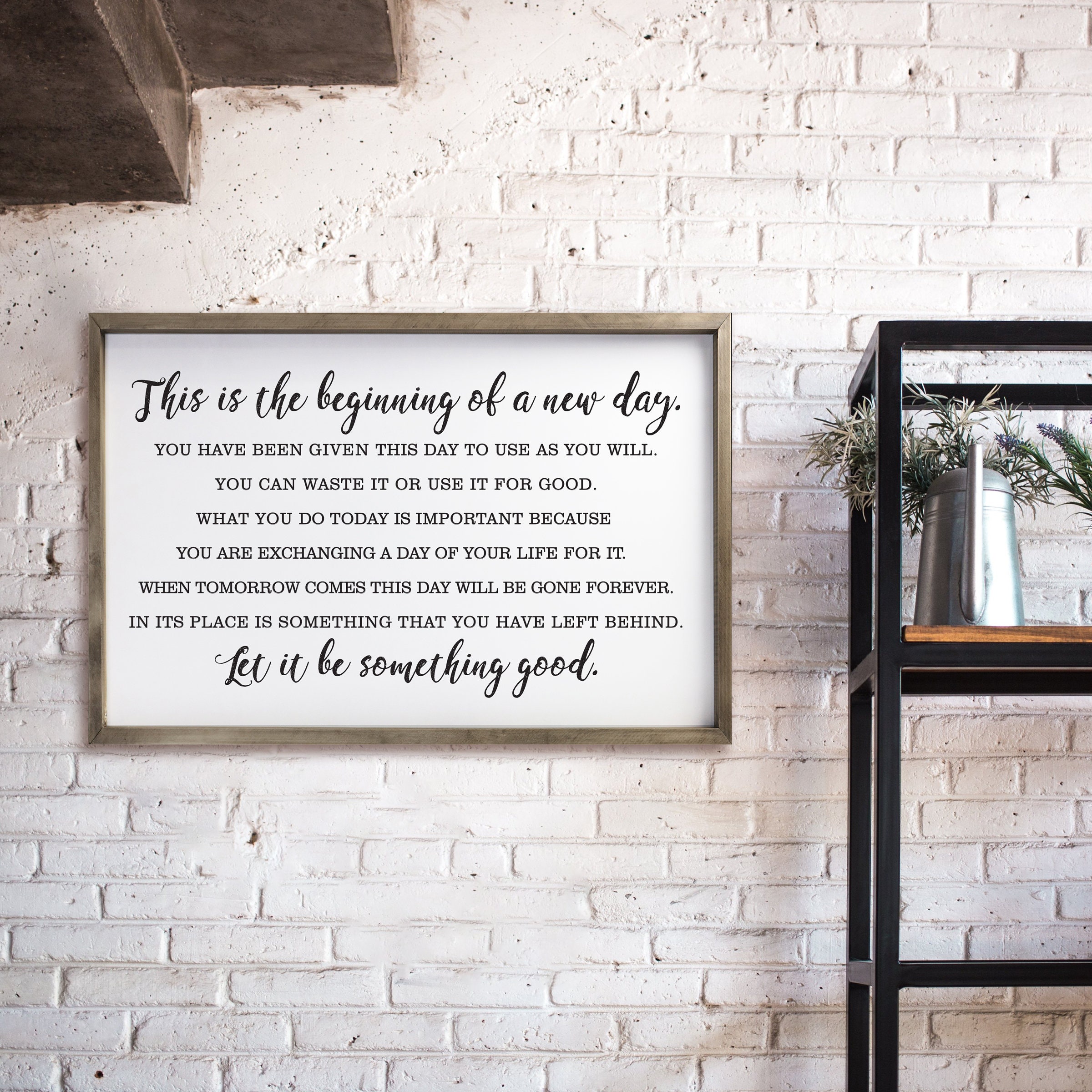 Framed Shadow Box Art Large Quote Wall Art Inspirational | Etsy