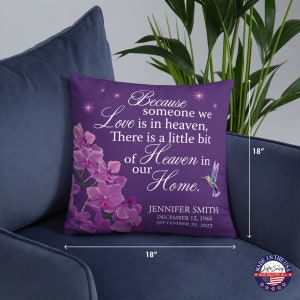 Memorial Pillow | in Loving Memory | Memory Pillow | Memorial Gift ...