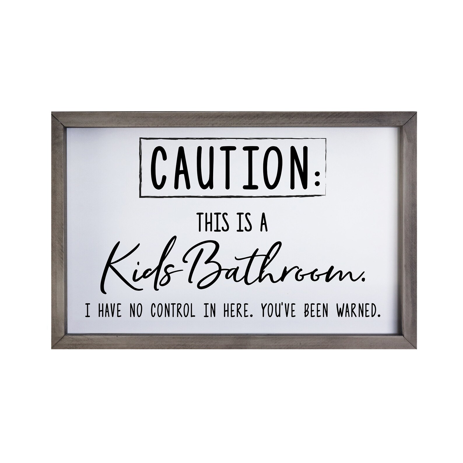 Funny Bathroom Signs | Framed Wall Art | Shadow Box | Wooden Bathroom ...