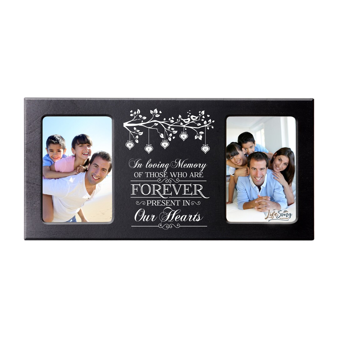 Memorial Picture Frame | Parents Picture Frame | Dad Memorial | Double ...