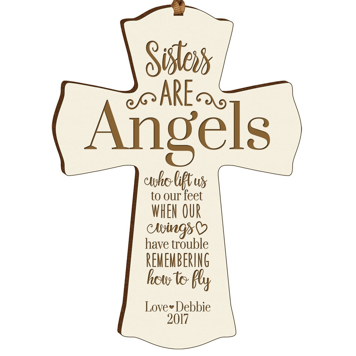 Family Ornament Personalized | Personalized Gift for Sister | Wooden ...