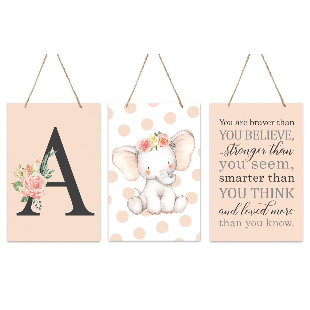 Baby Room Decor Monogram | Personalized Baby Gifts for Girl | Wooden ...