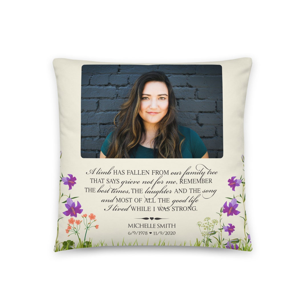 Personalized Memorial Pillow Custom Pillow Memory Pillow Memorial Gift ...