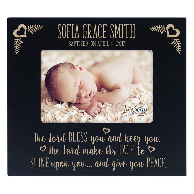 Baptism Frame for Godchild Personalized Baptism Frame - Etsy