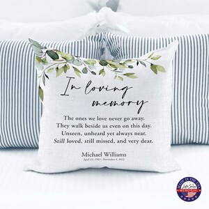 Personalized Memorial Pillow | in Loving Memory | Memory Pillow ...