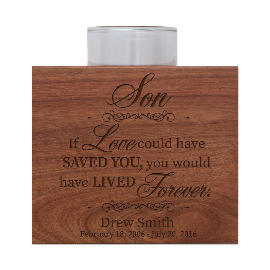 Memorial Candle Holder | Personalized Sympathy Gift | Memorial Gift ...