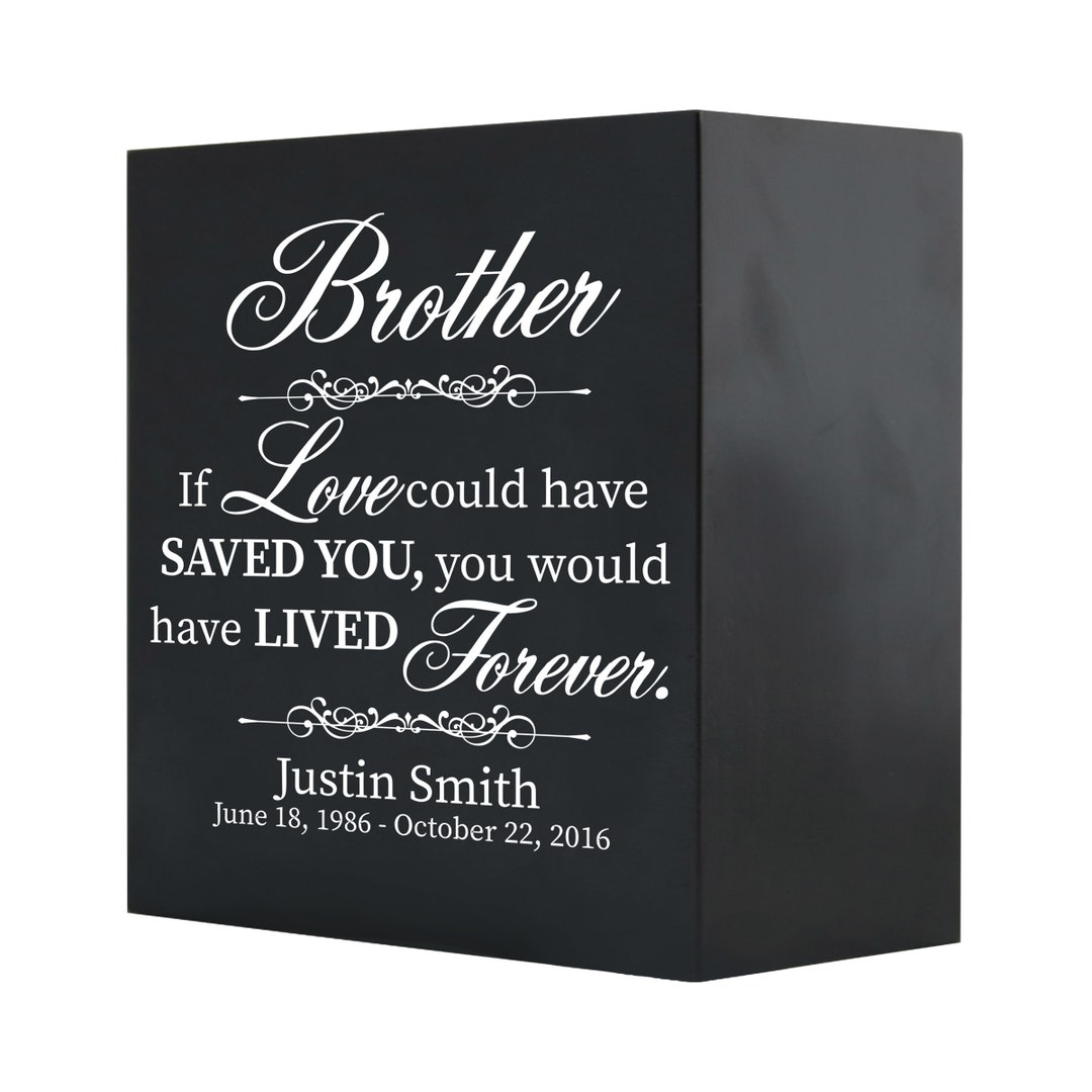 Memorial Shadow Box | Human Cremation Urn | Container for Ashes ...