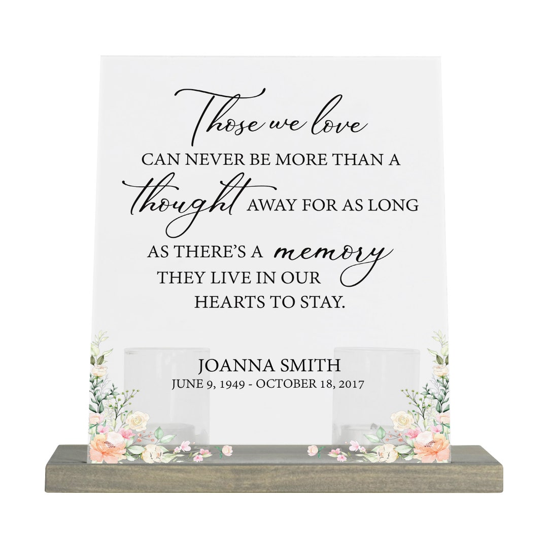 Sympathy Gift Custom Acrylic Sign Funeral Favors Wedding Memorial ...