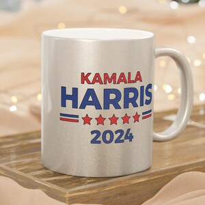 Kamala Harris 2024 Presidential Campaign Mug Metallic Silver or Gold ...